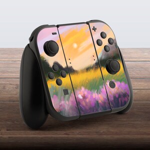Lavender Field Print Nintendo Skin Sun Nintendo Switches Accessories ...