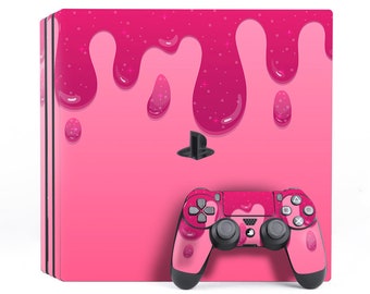 PS4 Skin Kawaii Ps4 Pro Slim Fat Vinyl Sticker Pink Sky Pastel - Etsy