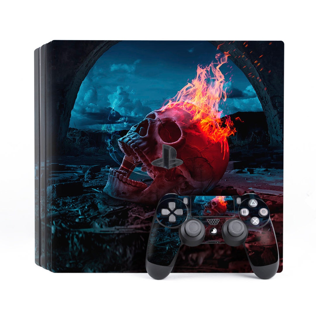 PS 4 Skin Skull Occult Art Case PS Skin Men Ps4 Controller Skin PS4 Fat ...