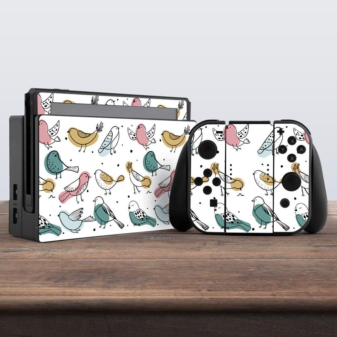 Simple Birds Art Nintendo Switches Skin Nintendo Switches Accessories ...