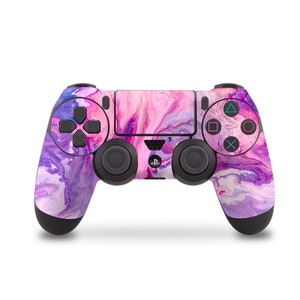 PS4 Skin Pink Marble Ps4 Pro Slim Fat Vinyl Sticker Girl Abstract ...