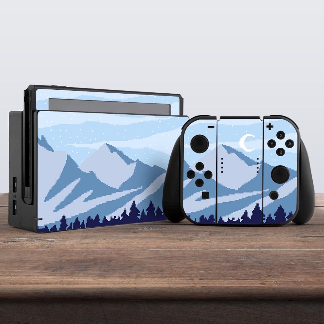 Winter Pixel Art Nature Art Skin Nintendo Switches Skin Mountains Art ...