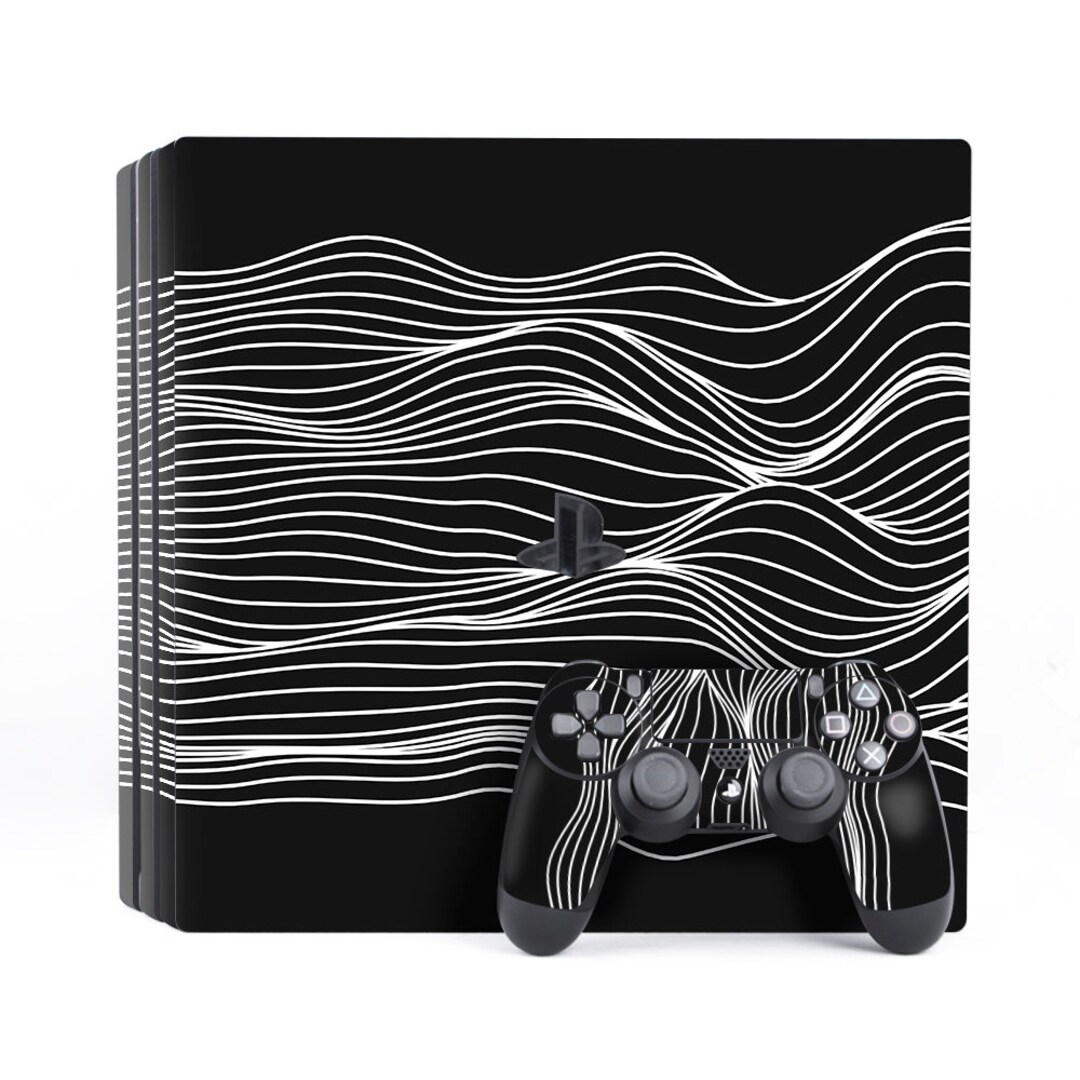 Lineart Skin Topography Strip Art PS4 Fat PS4 Pro Sticker Decal PS 4 ...
