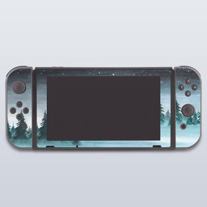 Winter Watercolor Art Nintendo Switches Accessories Nintendo Blue Skin ...