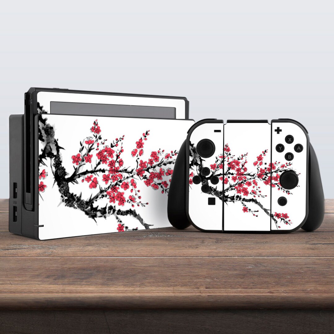 Switch Skin Sakura Switch Skin Cherry Blossom Nintendo Skin Floral ...