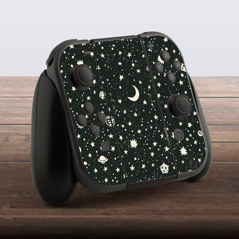 Nintendo Switch Skin Black Vinyl Sticker Kawaii Space Galaxy | Etsy