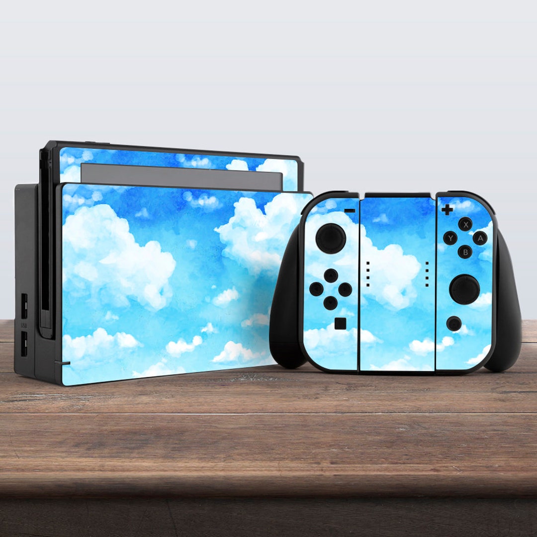 Nintendo Skin Sky Blue Watercolor Art Nintendo Skin Nature Aesthetic ...