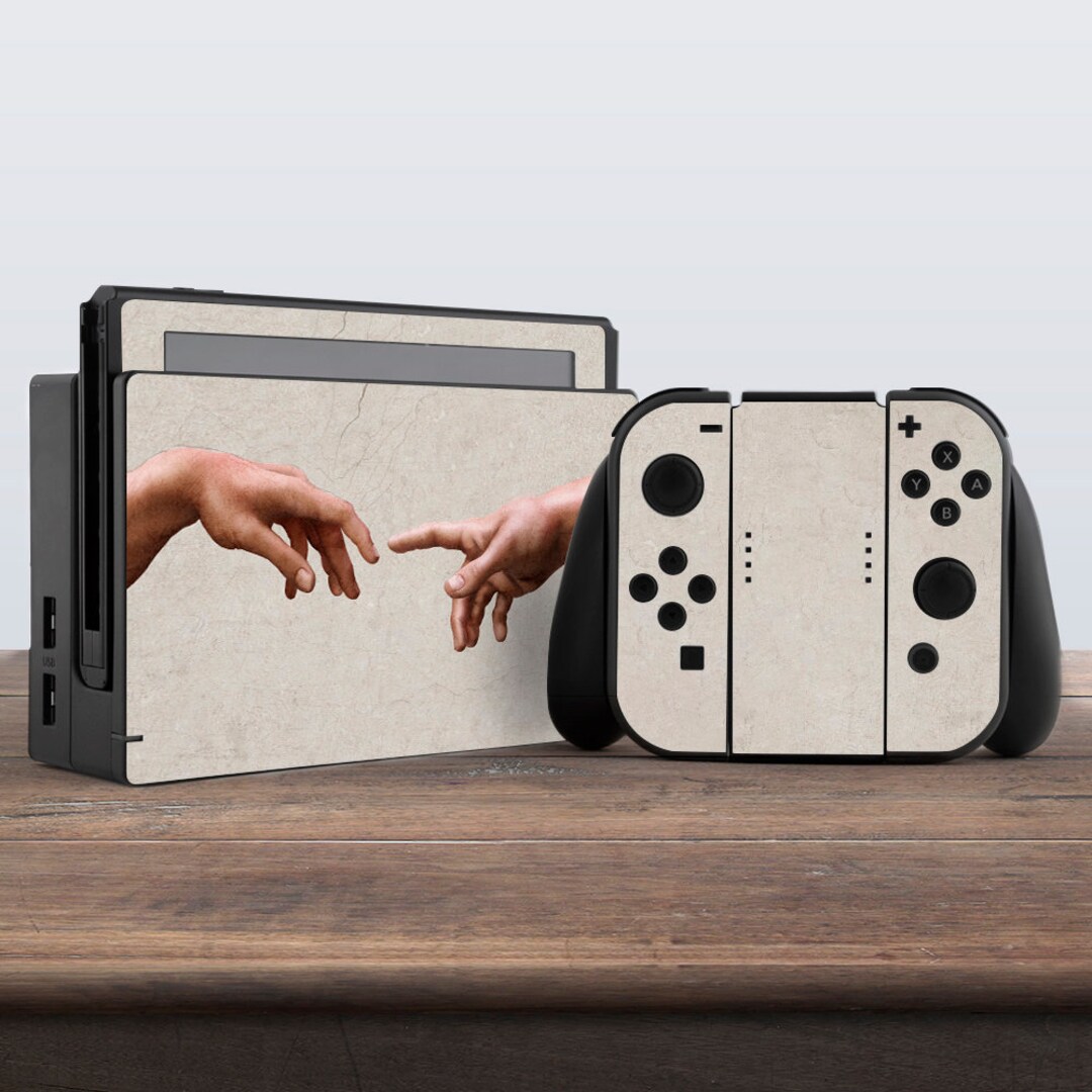 Creation of Adam Renaissance Beige Sticker Nintendo Switches Skin ...