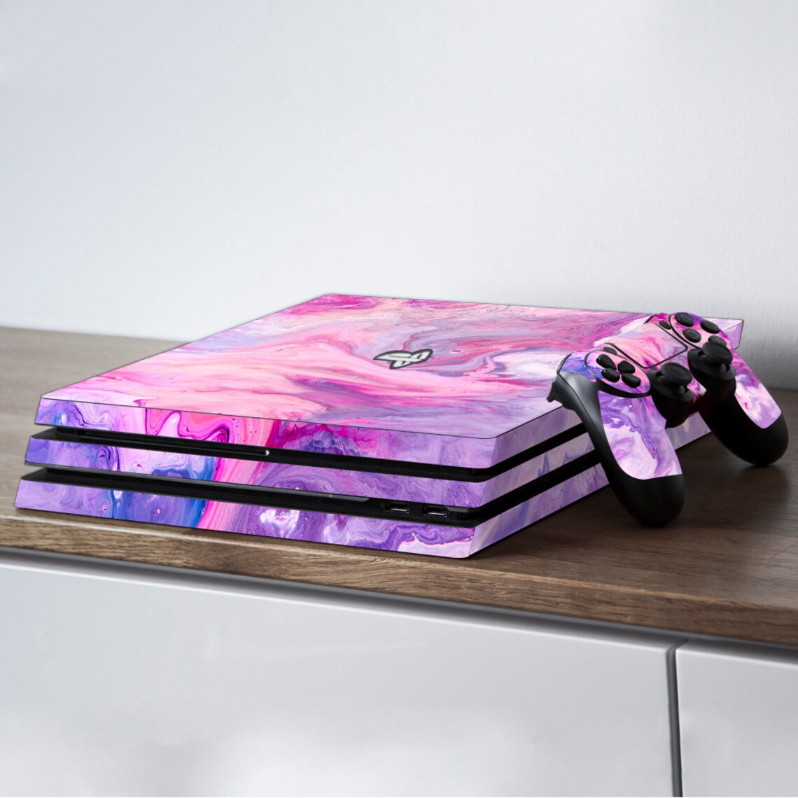 PS4 Skin Pink Marble Ps4 Pro Slim Fat Vinyl Sticker Girl | Etsy