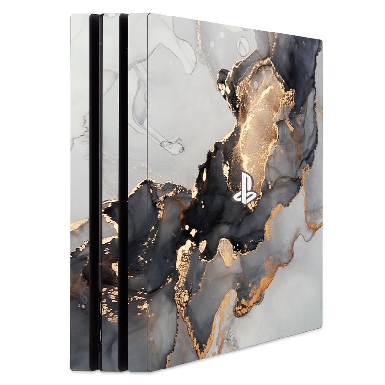 Ps4 skin gold ps4 skin ink ps4 skin black ps4 skin marble PS4 | Etsy