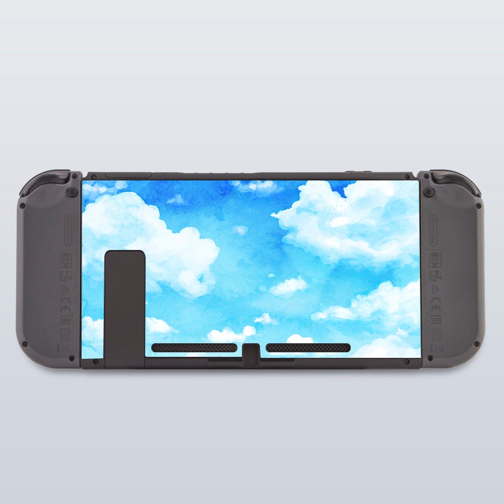 Nintendo Skin Sky Blue Watercolor Art Nintendo Skin Nature Aesthetic ...