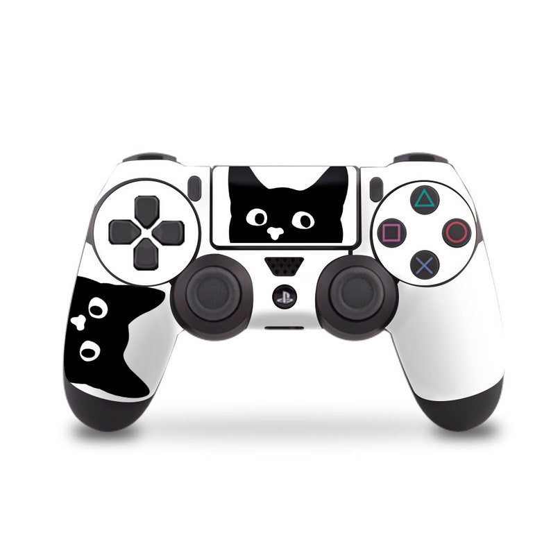 Ps4 Skin Cat Ps4 Skin Curious Cat Ps4 Skin Pet Ps4 Black and - Etsy