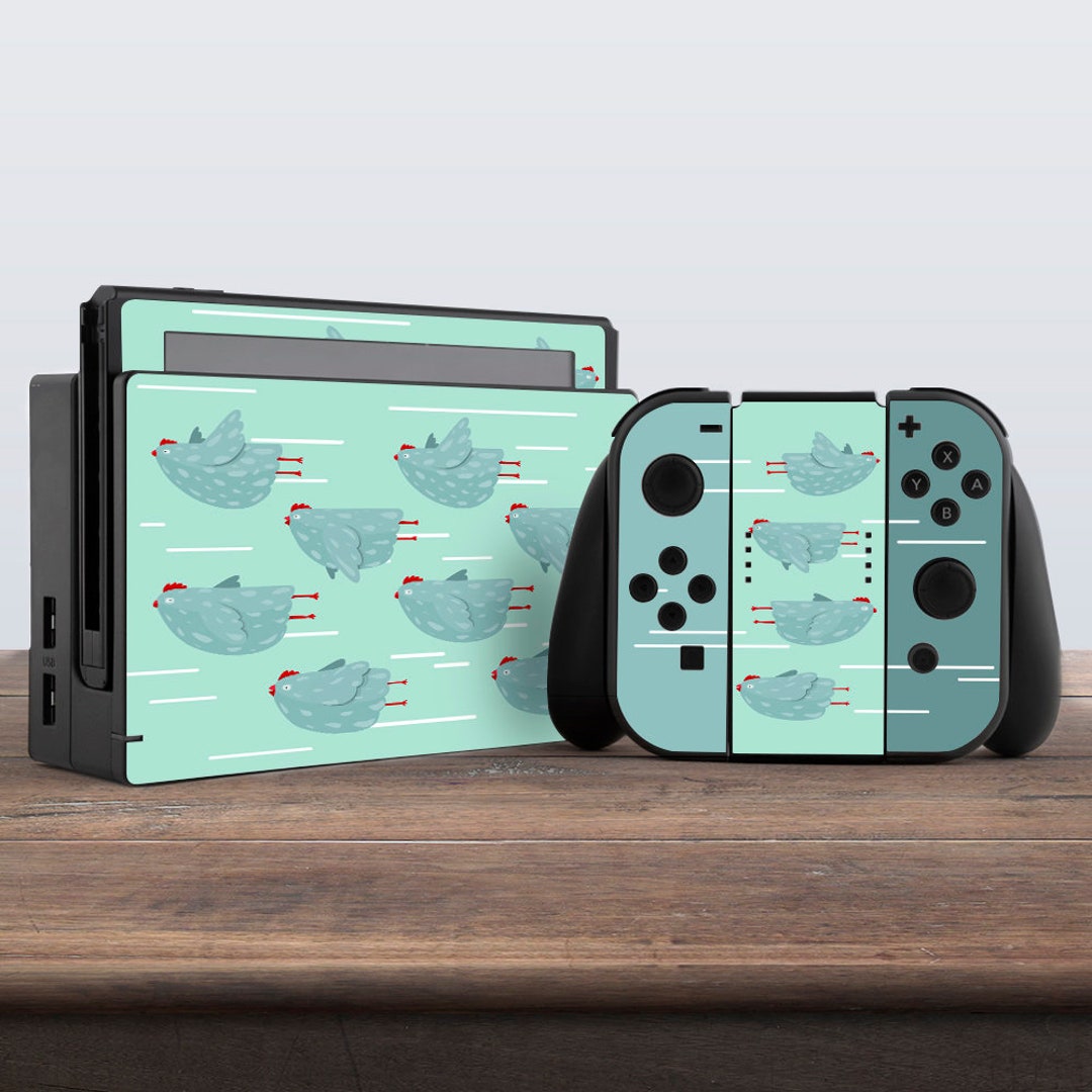 Funny Chicken Print Nintendo Switches Skin Sticker With Bird Sticker ...
