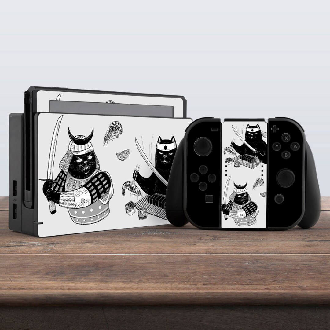 Switch Skin Black Switch Skin Kawaii Switch Skin Anime Japanese ...
