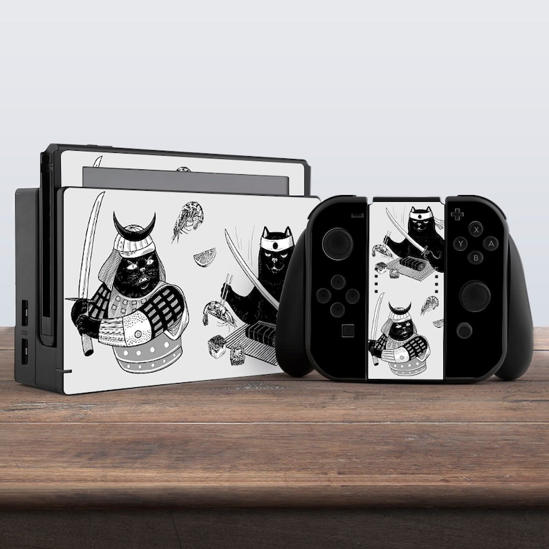 Switch Skin Black Switch Skin Kawaii Switch Skin Anime - Etsy