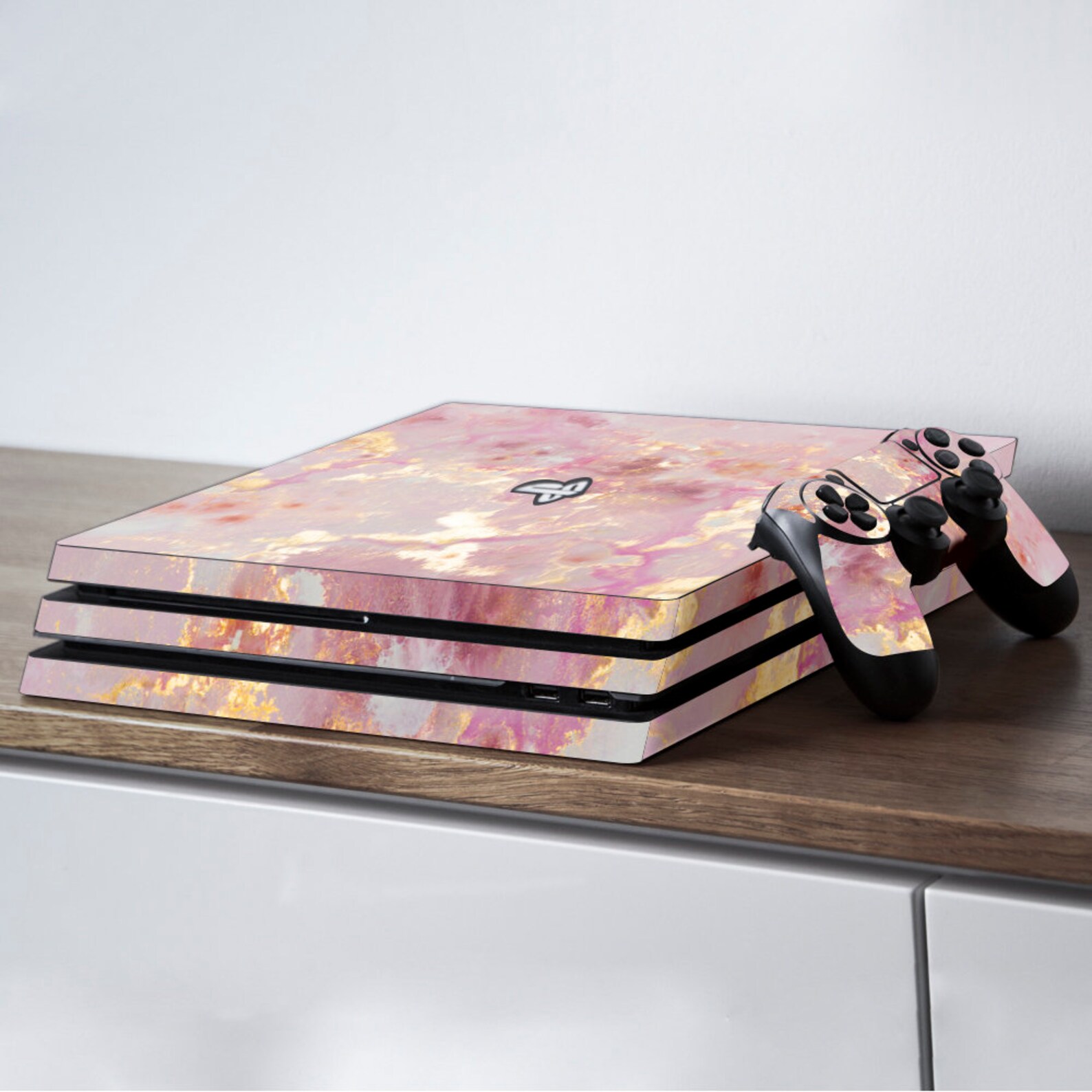 Ps4 Skin Pink Ps4skin Rose Gold Ps4 Skin Marble Ps4 Skin Gold ...