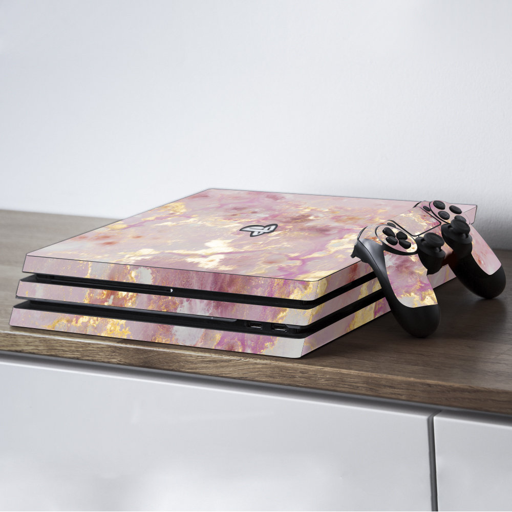 Ps4 Skin Pink Ps4skin Rose Gold Ps4 Skin Marble Ps4 Skin Gold | Etsy
