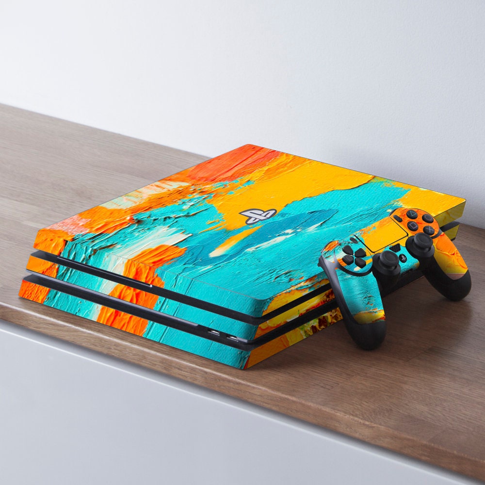 Ps4 Skin Oil Paint Ps4 Skin Bright Ps4 Skin Yellow Ps4 Skin - Etsy UK