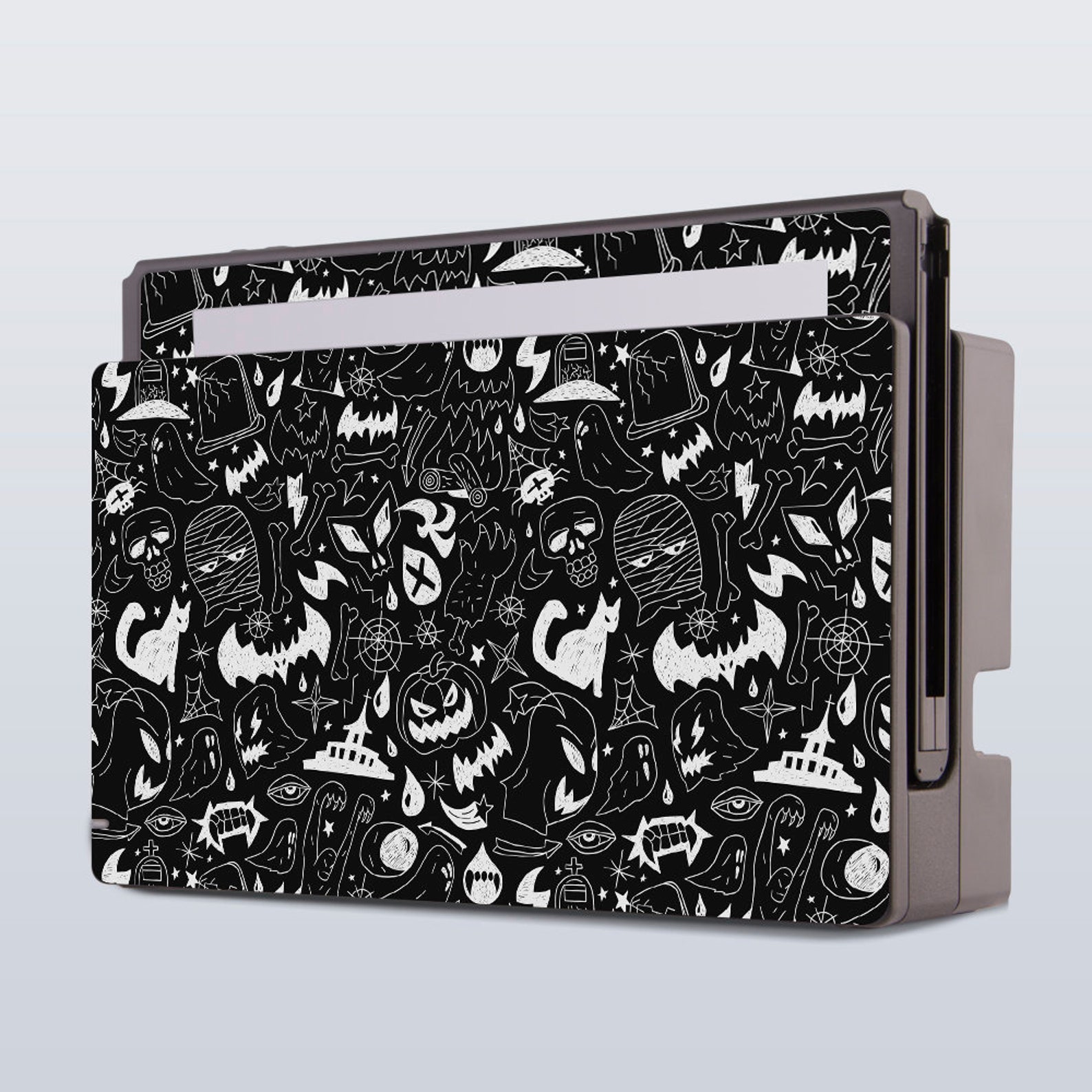 Switch Skin Black Switch Skin Horror Switch Skin Goth Dark | Etsy