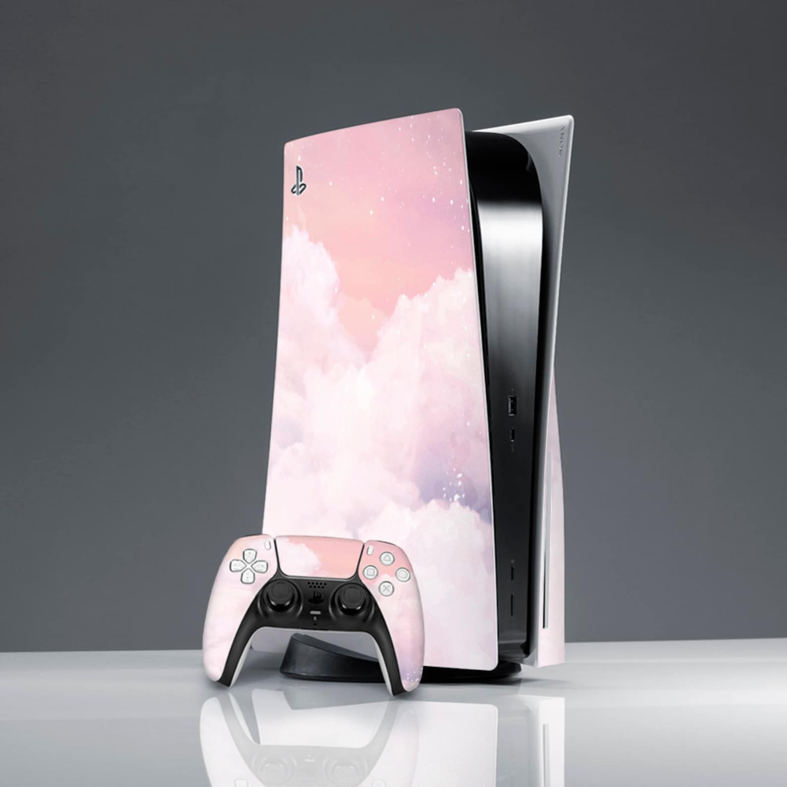 PS5 Skin Pink Playstation 5 Skin Kawaii Sky Pastel Console and ...