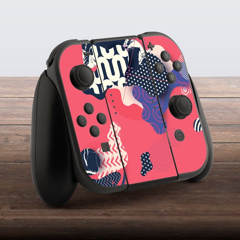 Geometric Art Pink Skin Sticker Decal Simple Art Controller | Etsy
