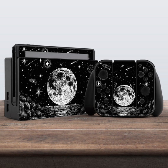 Switch Skin Black Switch Skin Moon Switch Skin Space Galaxy - Etsy
