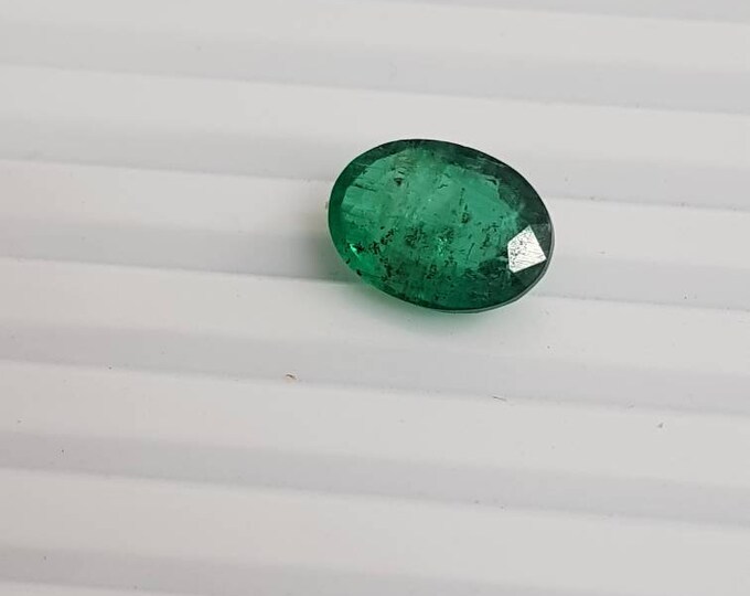 Natural Emerald Oval Cutstone Loos Emerald Gemstone Faceted - Etsy