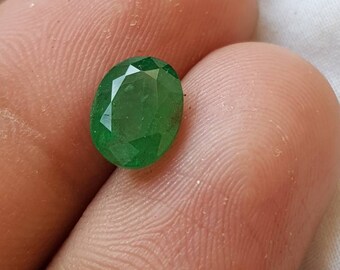 Natural Emerald Cutstone Oval Shape Loos Emerald Gemstone | Etsy