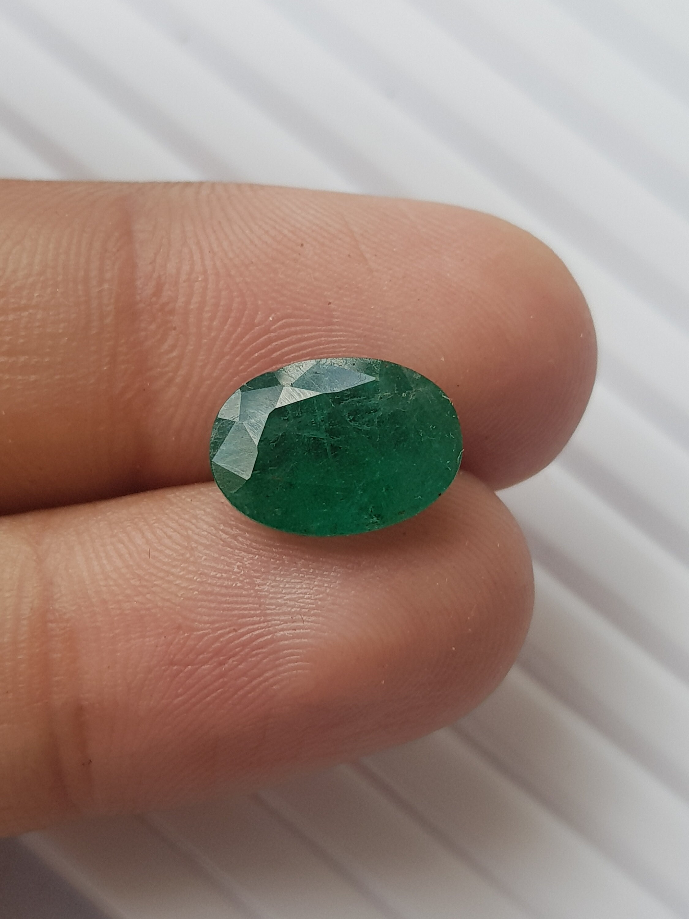 Natural Emerald Oval Shape Cut Stone Loos Emerald Gemstone 4ct - Etsy ...