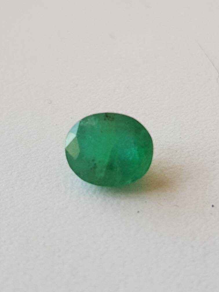 Natural Emerald Cutstone Oval Shape Loos Emerald Gemstone A | Etsy