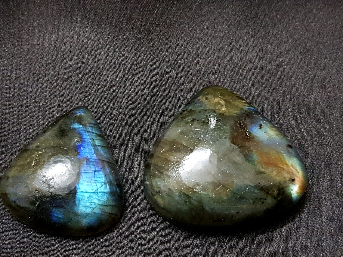 Natural Laborite Gemstone Labradorite Cabochon Multi Flash - Etsy