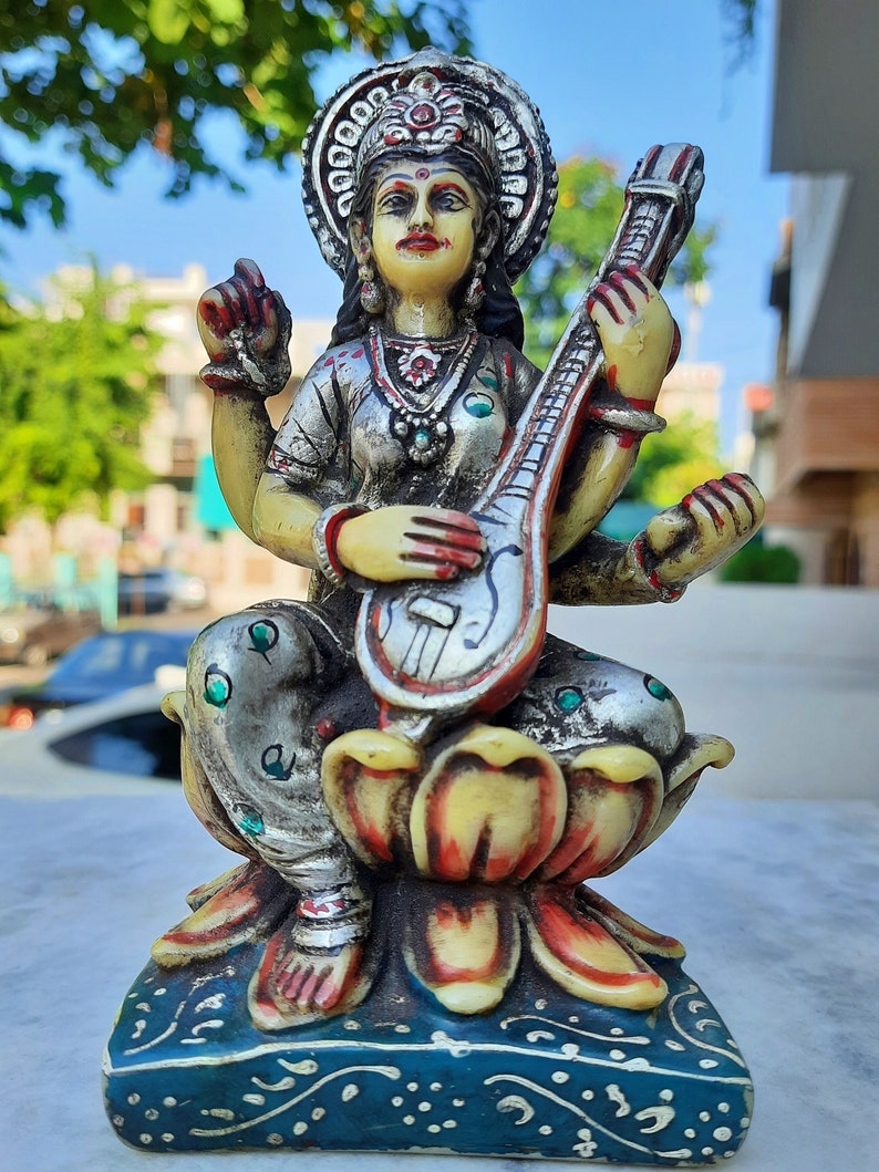 Big Saraswati Statue Saraswati Maa Statue Saraswati Statue - Etsy
