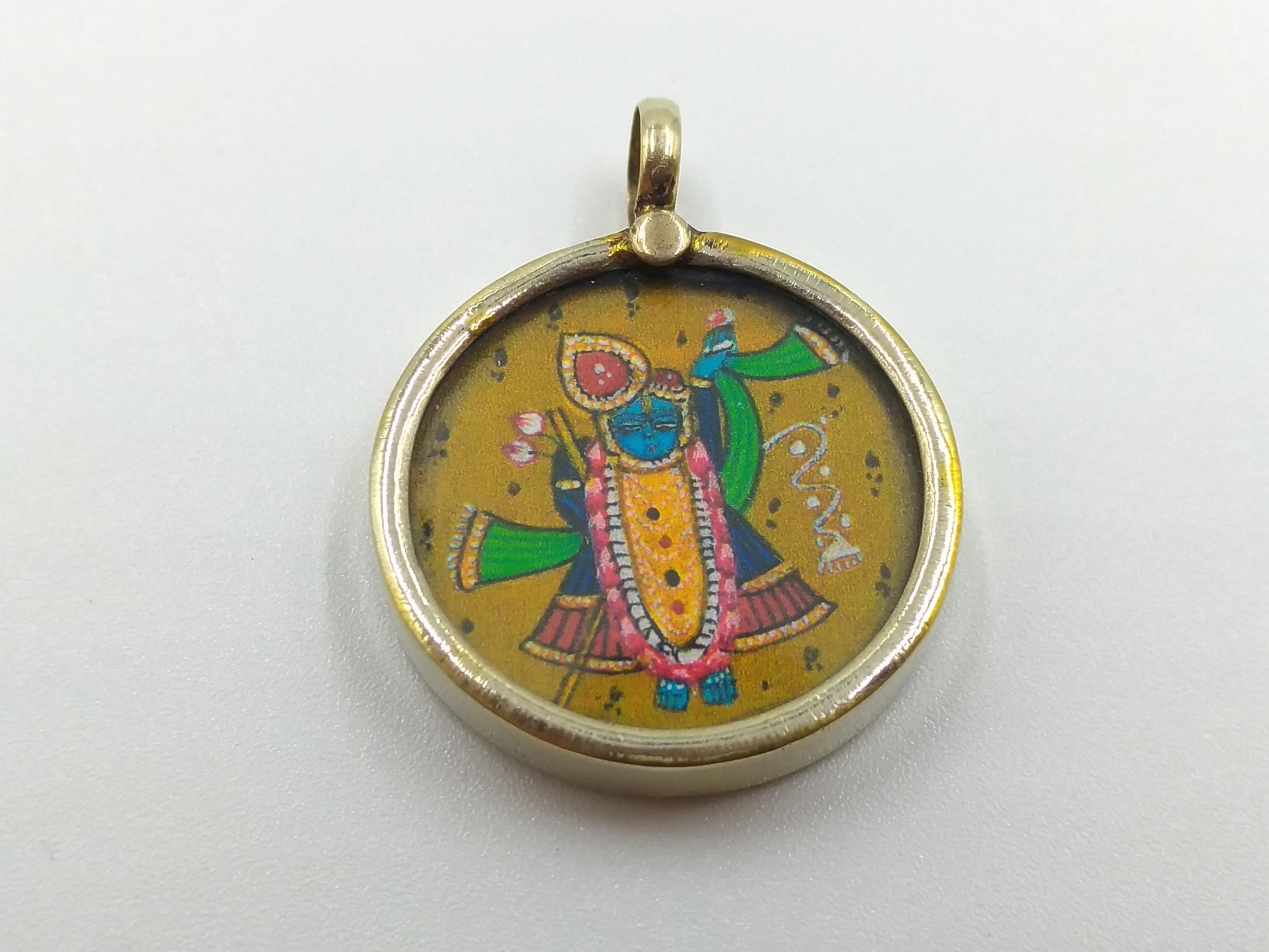 Krishna necklace Krishna pendant Indian God Hindu God | Etsy