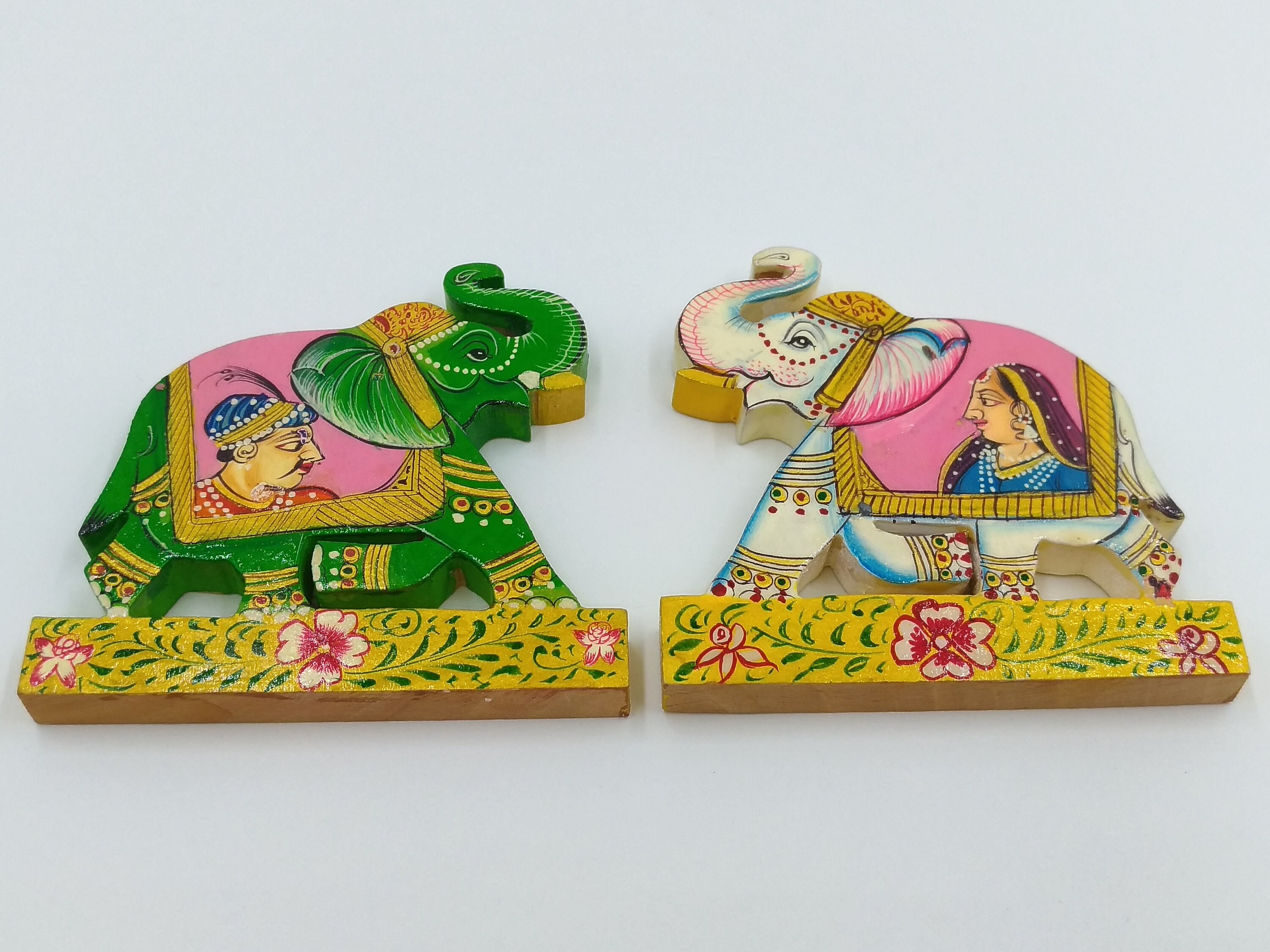 Elephant Magnets, Magnets, Wood Magnets, Locker Magnet, Kitchen Decor ...