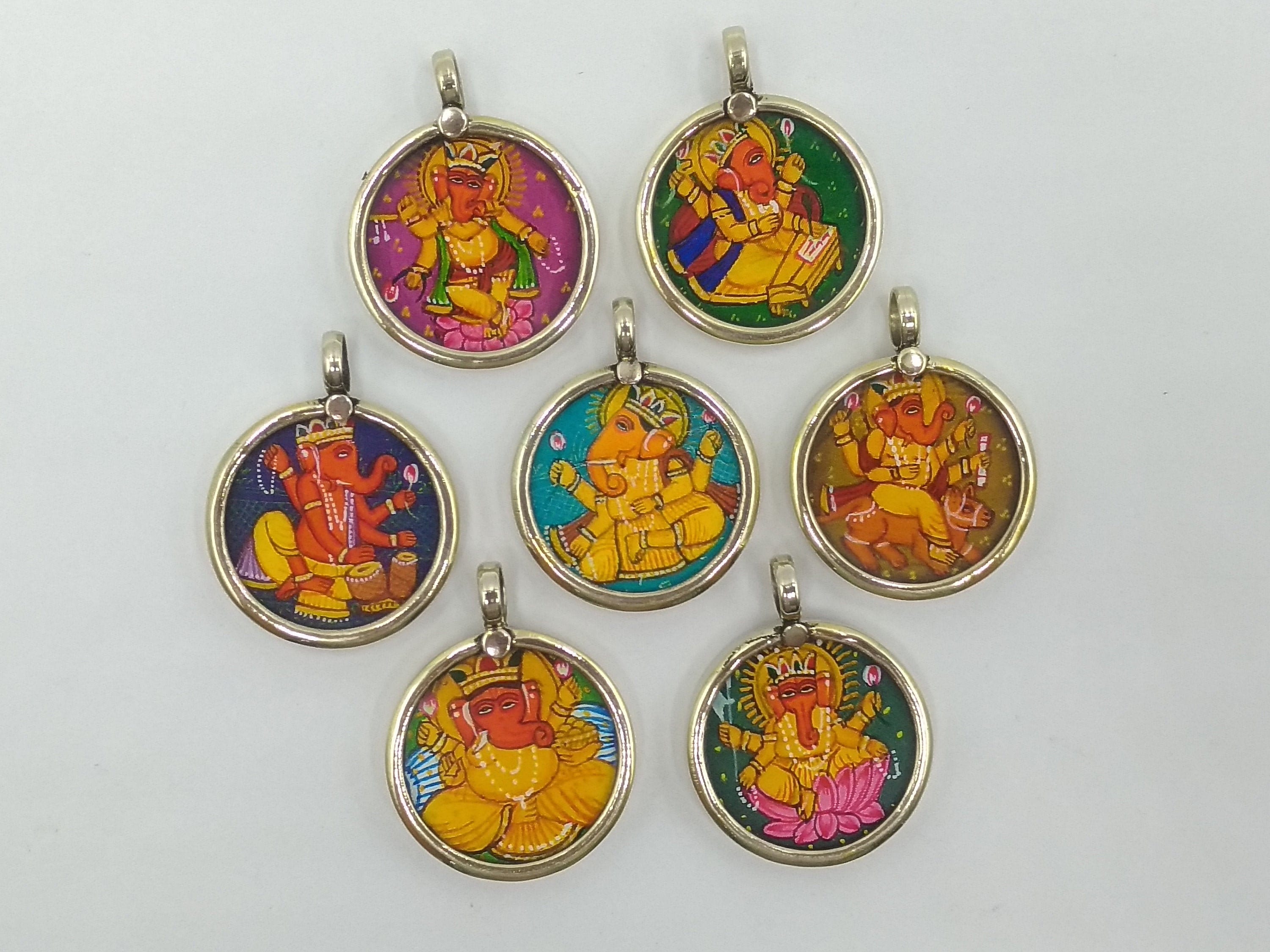 Ganesh pendant Ganesh Necklace Indian God Hindu God | Etsy