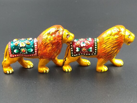 Lion Statue Metal Lion Animal Statue Lion Statues Lion | Etsy