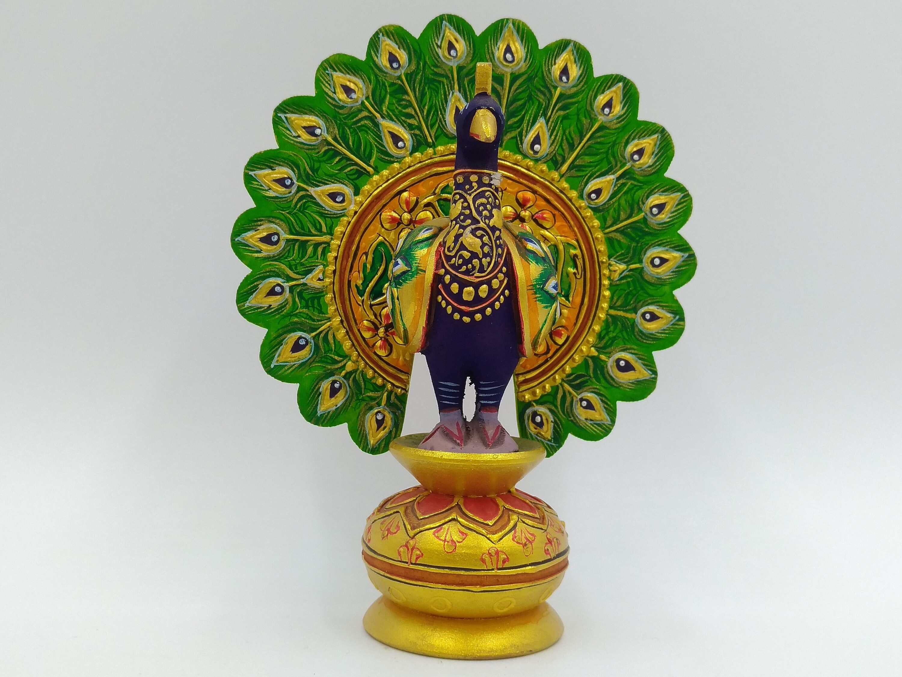 Peacock Statue Peacock Figurine Peacock Home Decor Display | Etsy