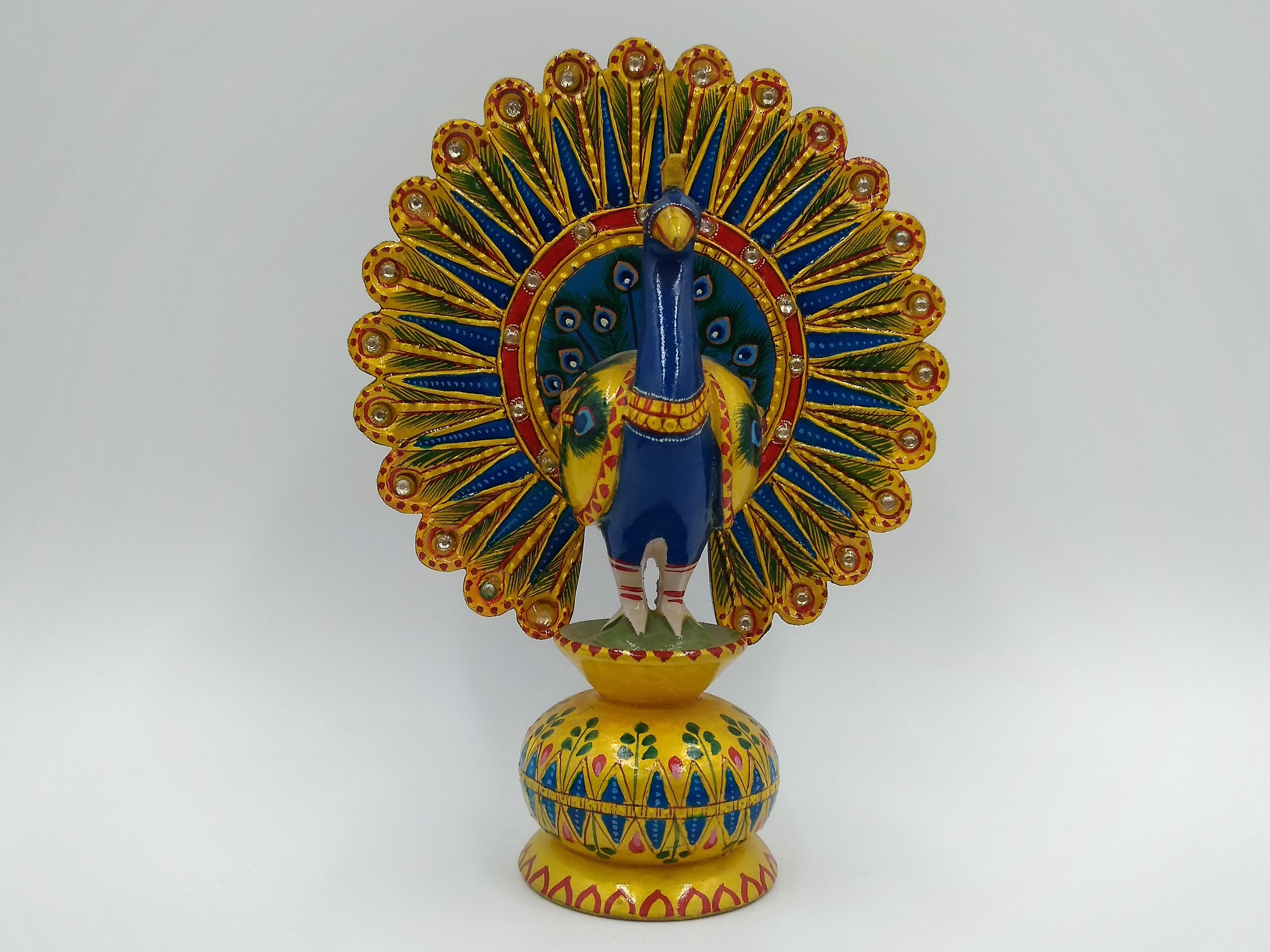 Peacock Statue Peacock Figurine Peacock Home Decor Display - Etsy