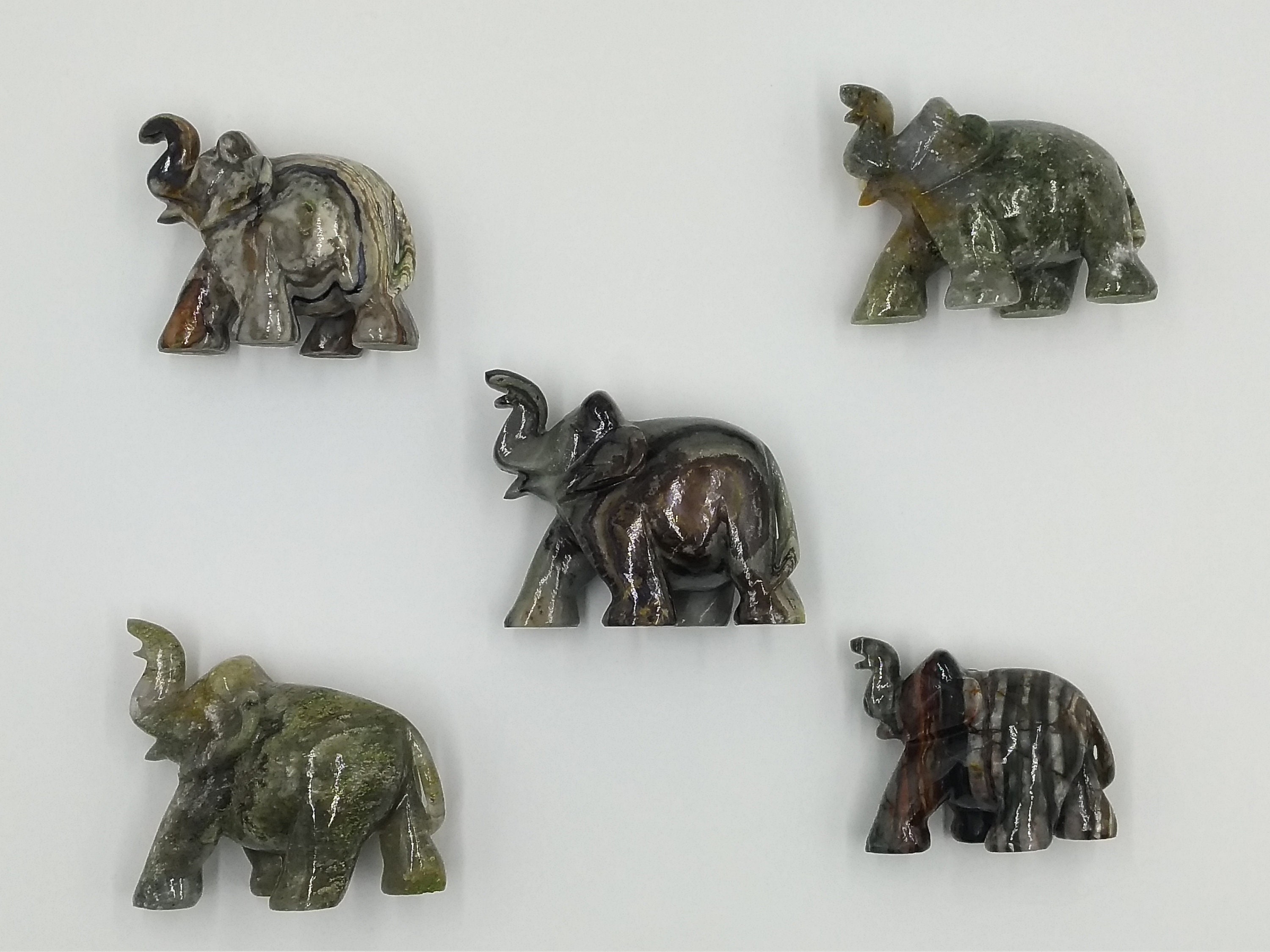 Agate Elephant Hand Carved Agate Natural Agate Elephant - Etsy