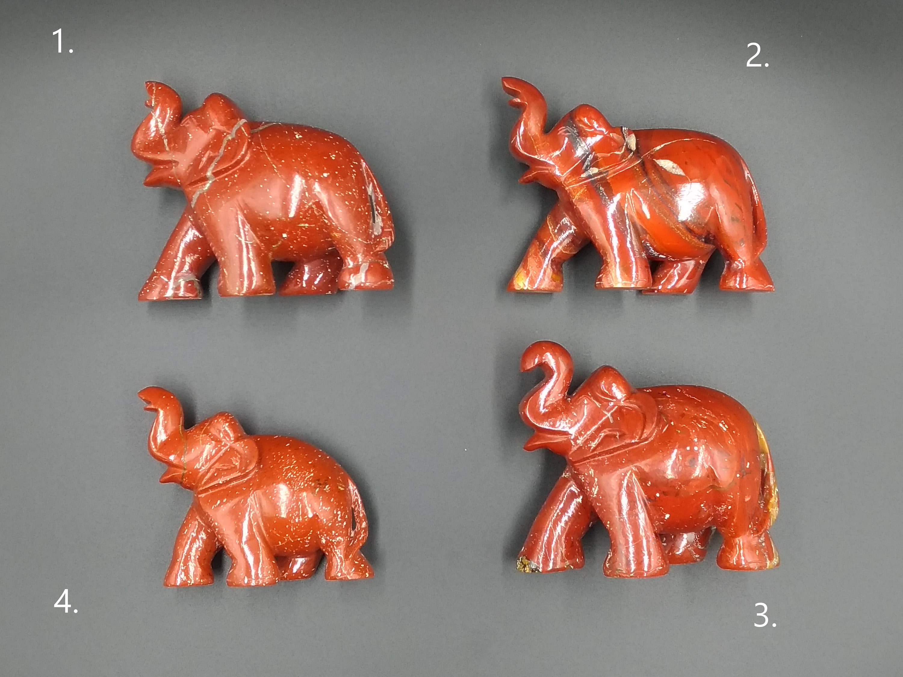 Jasper ElephantElephant FigurineElephant statueRed jasper | Etsy