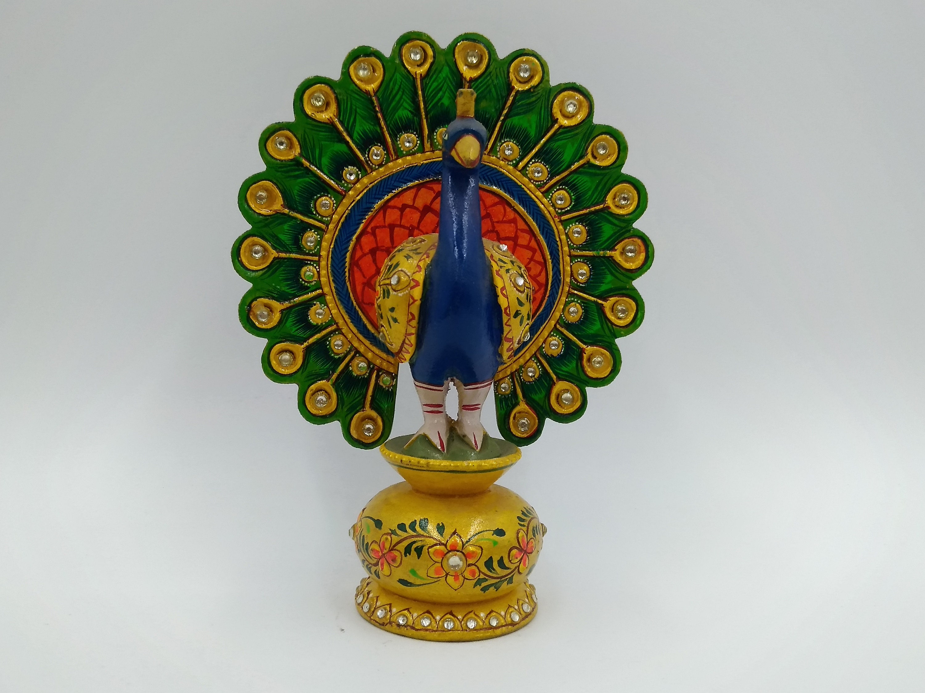 Peacock Statue Peacock Figurine Peacock Home Decor Display | Etsy