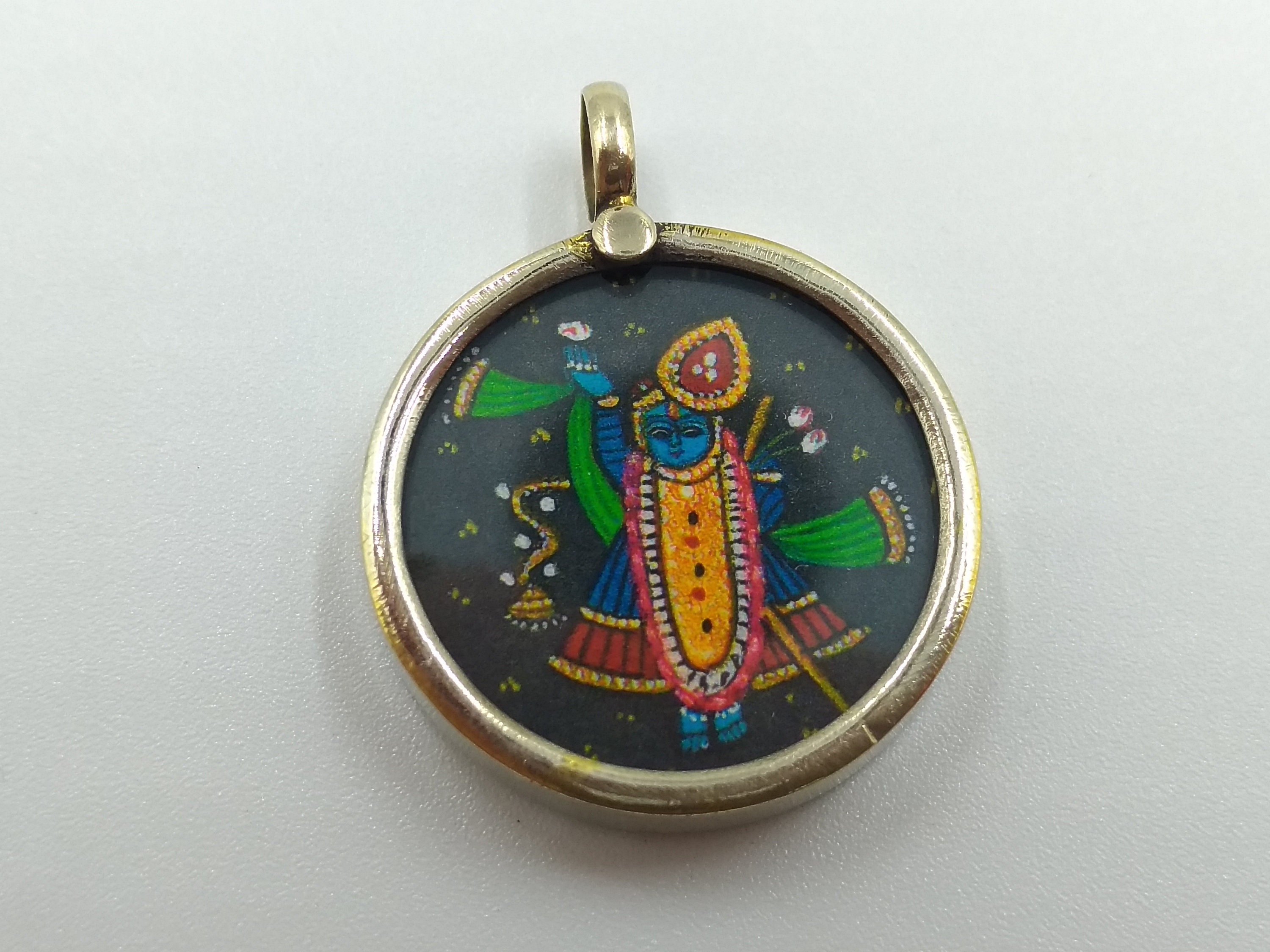 Krishna necklace Krishna pendant Indian God Hindu God | Etsy