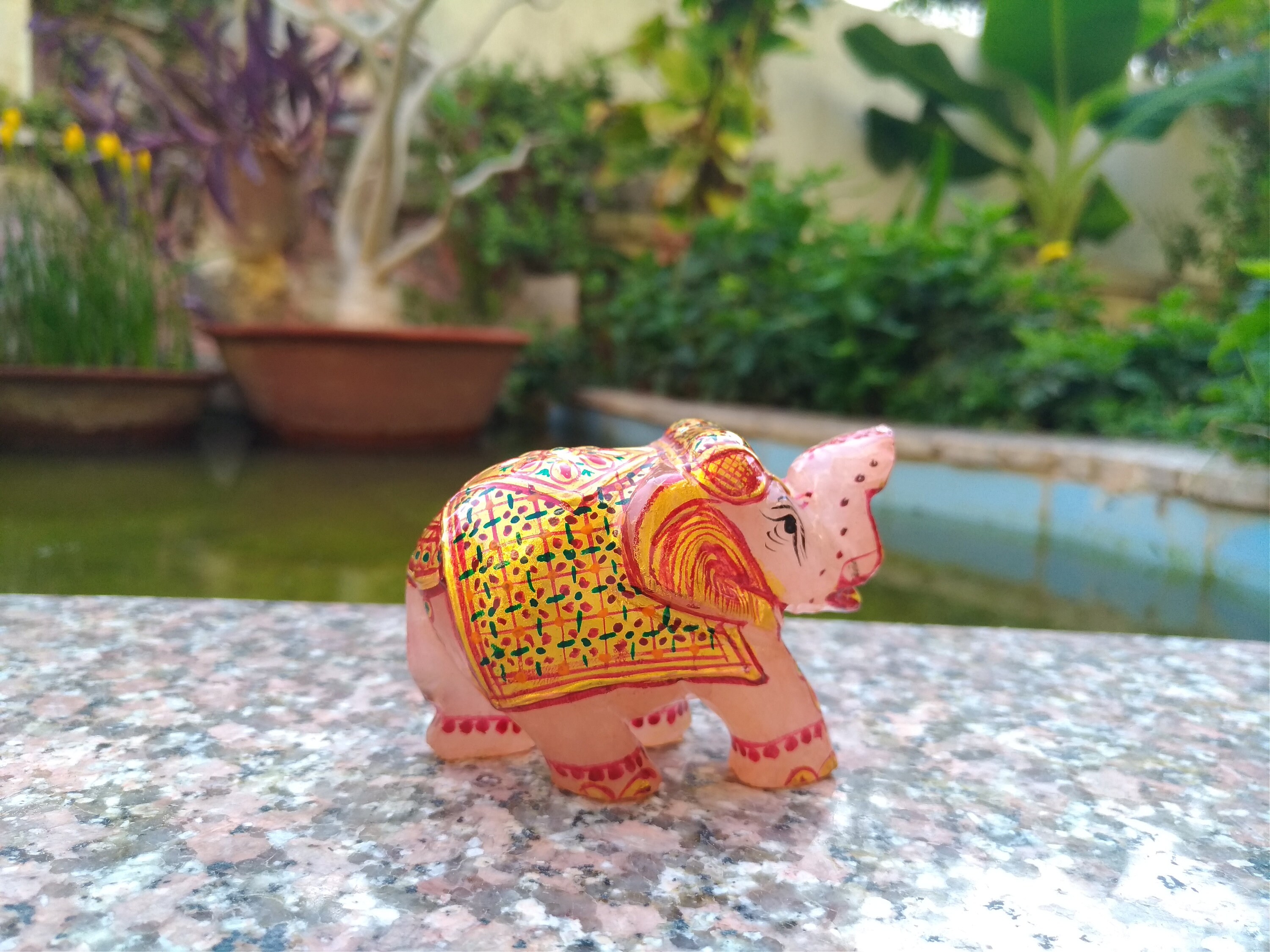 Rose Quartz Elephantelephant Figurineelephant Statuestone | Etsy