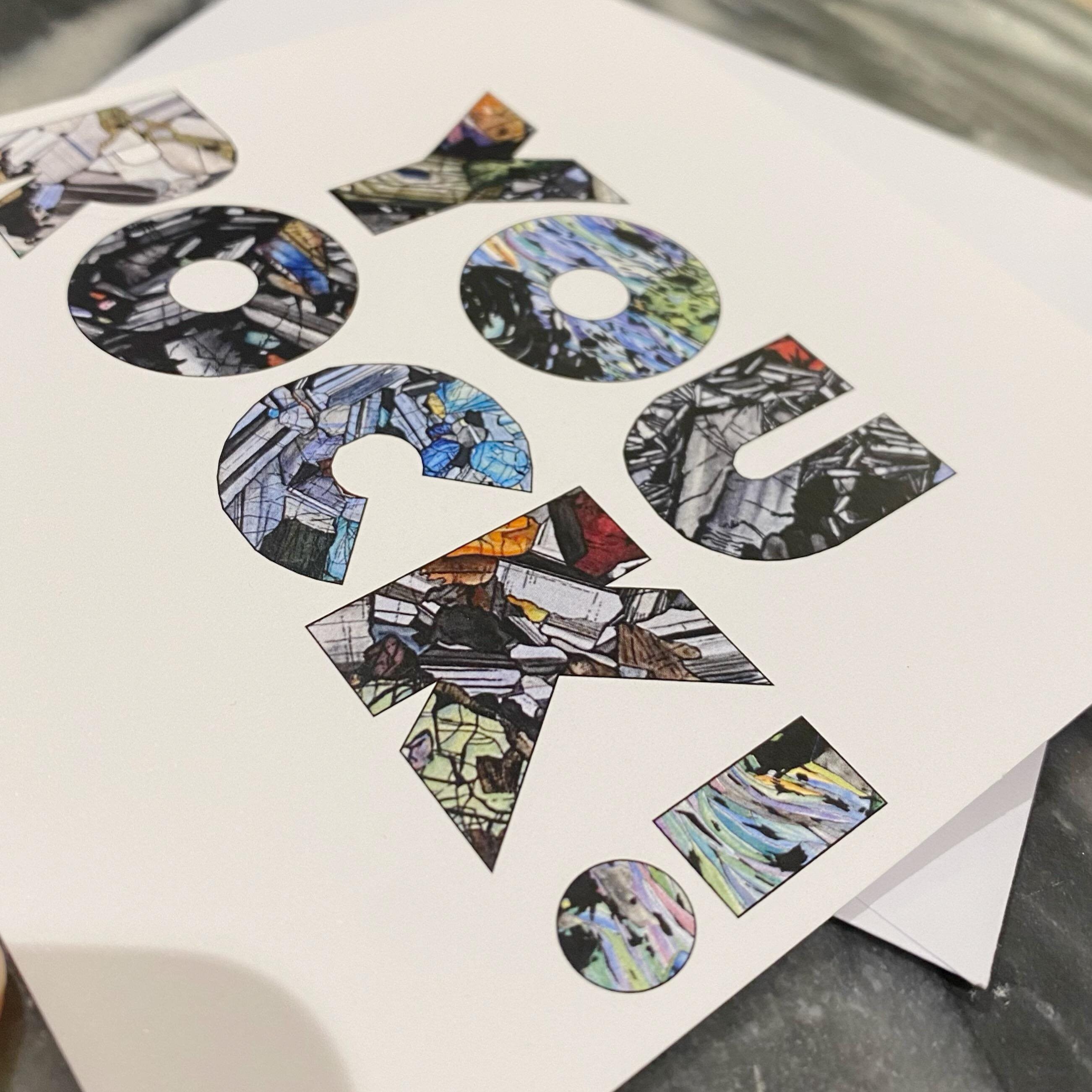 You Rock! Geology Thin Section Card | Graduation, Thank You ...