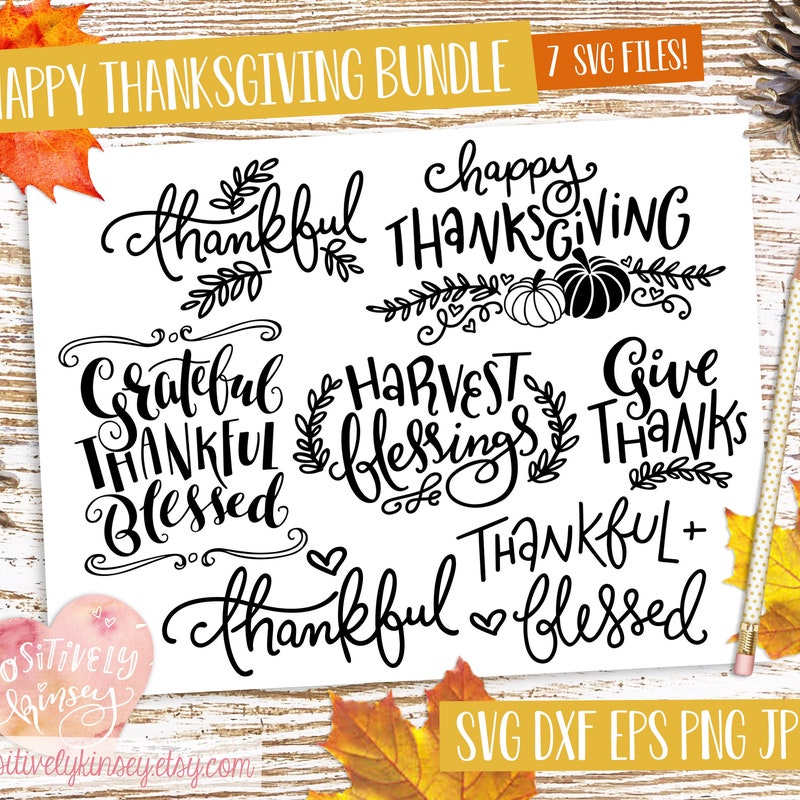 Thanksgiving Svg - Etsy