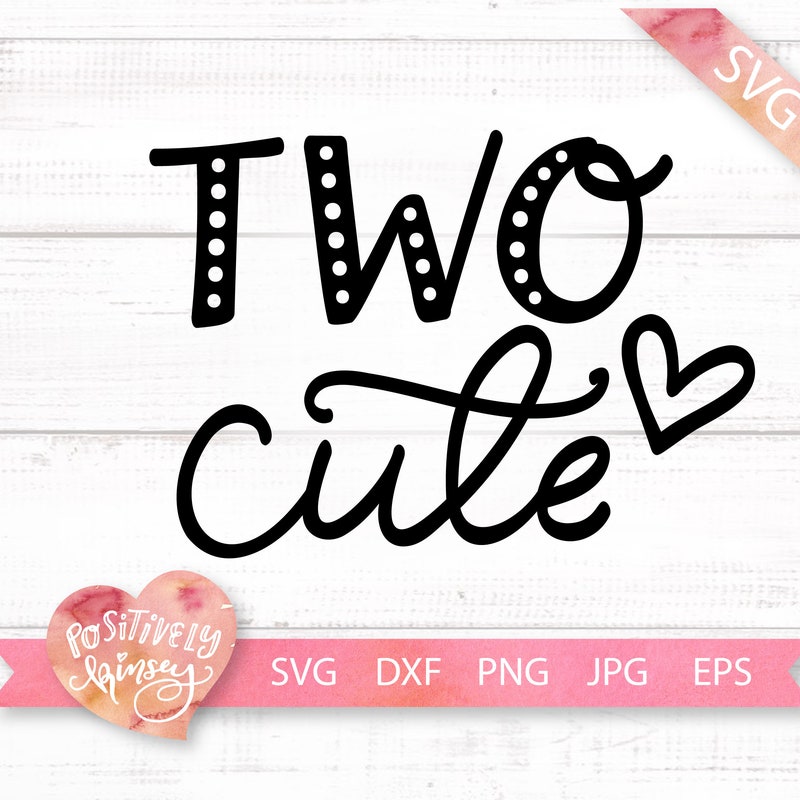 Two Cute Svg - Etsy