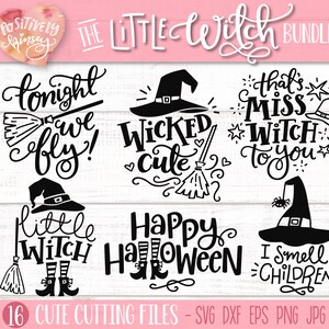 Little Witch SVG Bundle, Halloween SVG Bundle, Svg Bundles, Witch Svg ...