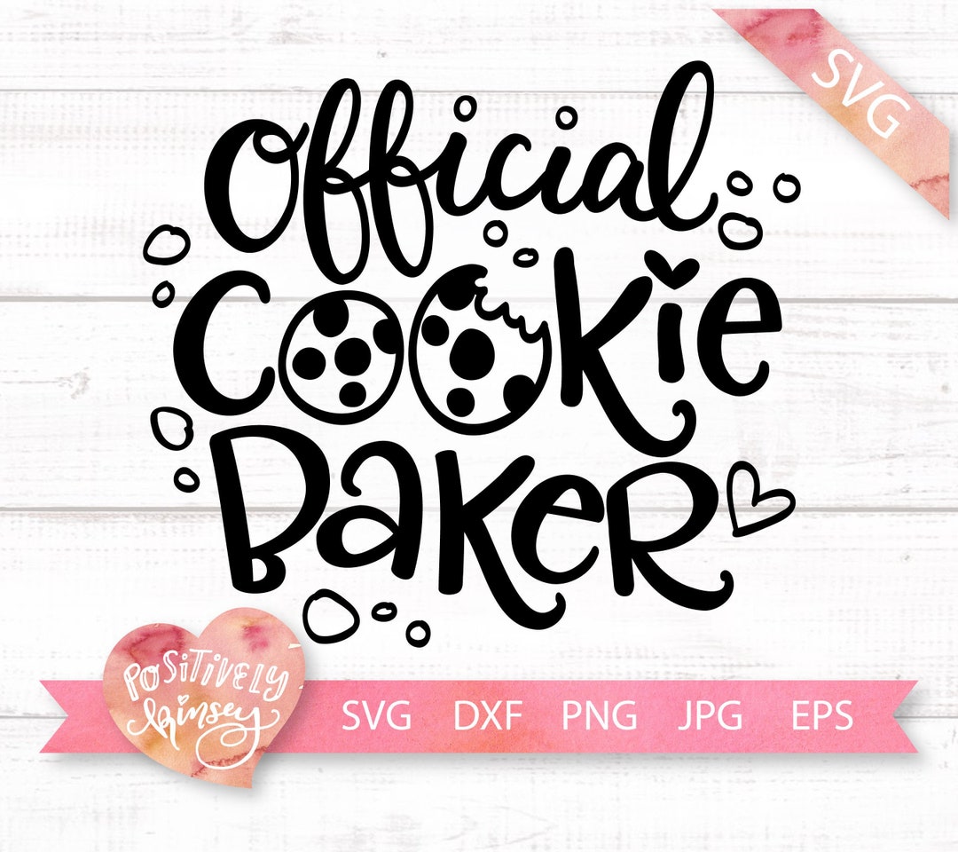Cute Baking SVG File, Official Cookie Baker Svg, Sweet Christmas Svg ...