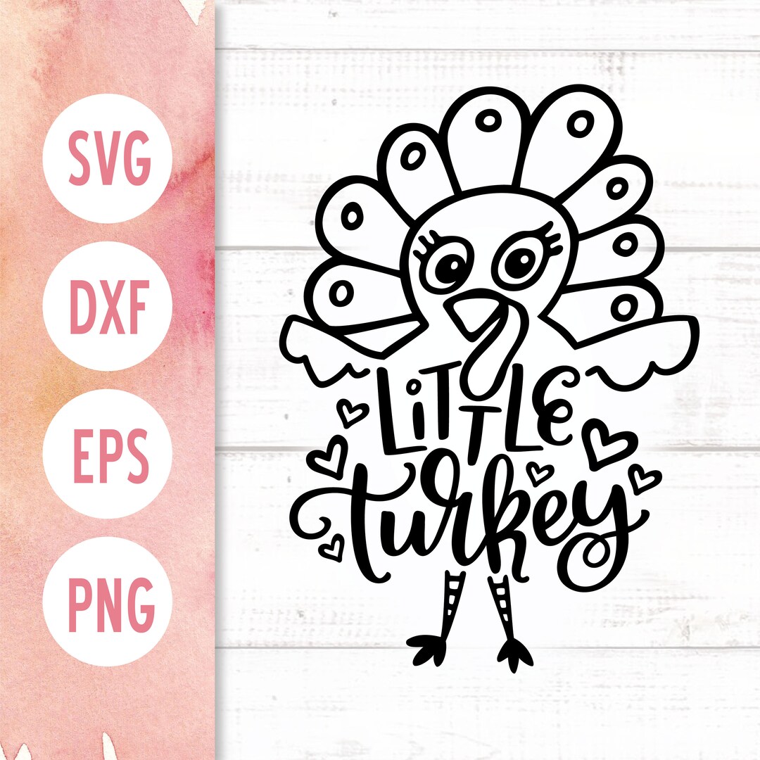 Little Turkey SVG, Kids Thanksgiving Svg, Turkey Svg, for Girls, Boys ...
