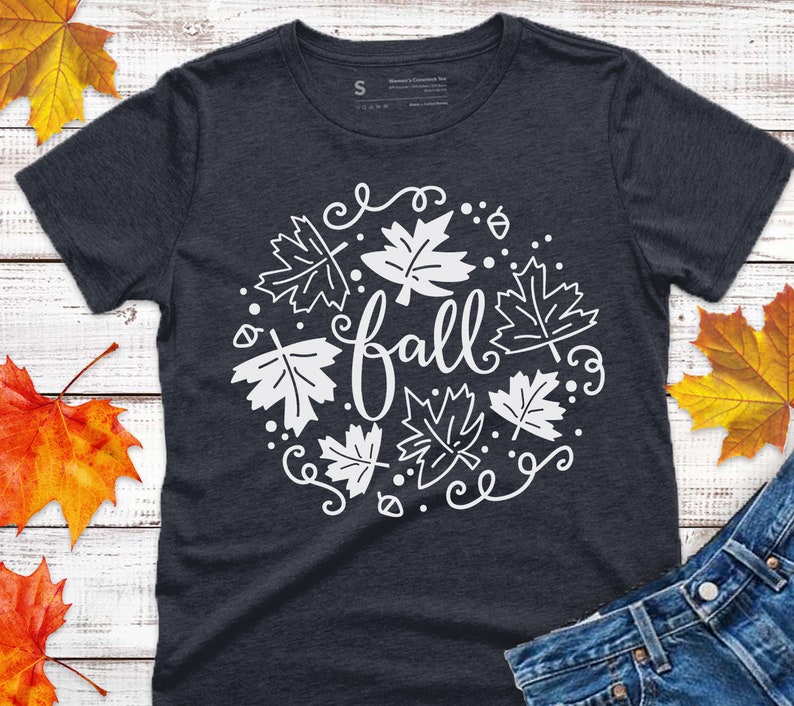 Cute Fall Leaf SVG File Fall Shirt Svg Fall Svg Fall Sign | Etsy